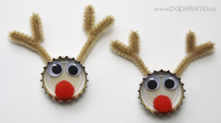 reno-navidad-adorno-reciclado-colgar-o-iman-reno-christmas-reindeer1 ...