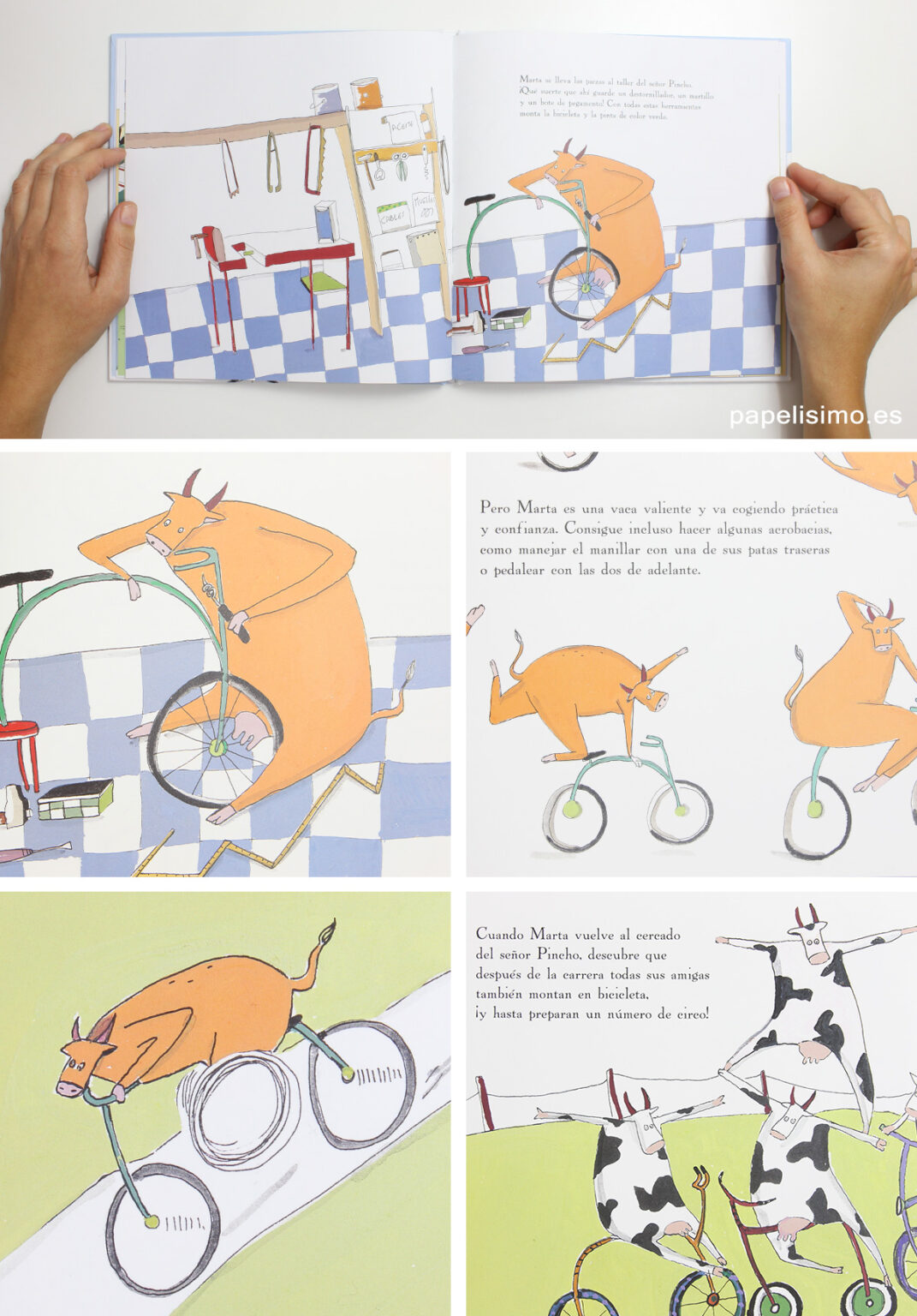 Libros-de-animales-para-niños-Marta-y-la-bicicleta - Papelisimo
