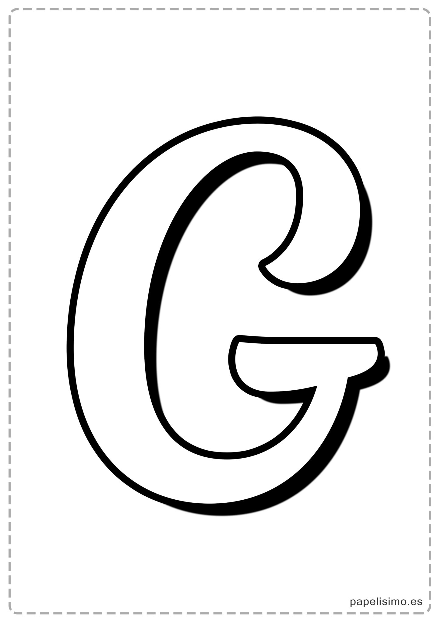 G-Abecedario-letras-grandes-imprimir-mayusculas-Cursiva-Caligrafica ...