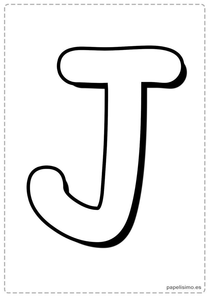 J-Abecedario-letras-grandes-imprimir-mayusculas-Comic - Papelisimo