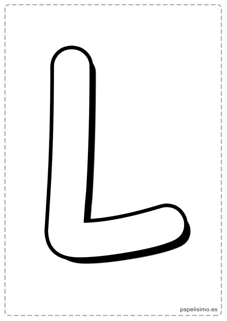 L-Abecedario-letras-grandes-imprimir-mayusculas-Comic - Papelisimo