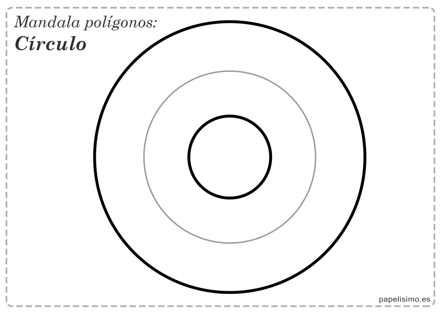 Mandalas para niños imprimir. Aprendiendo polígonos - Papelisimo