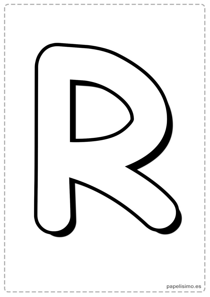 R-Abecedario-letras-grandes-imprimir-mayusculas-Comic - Papelisimo
