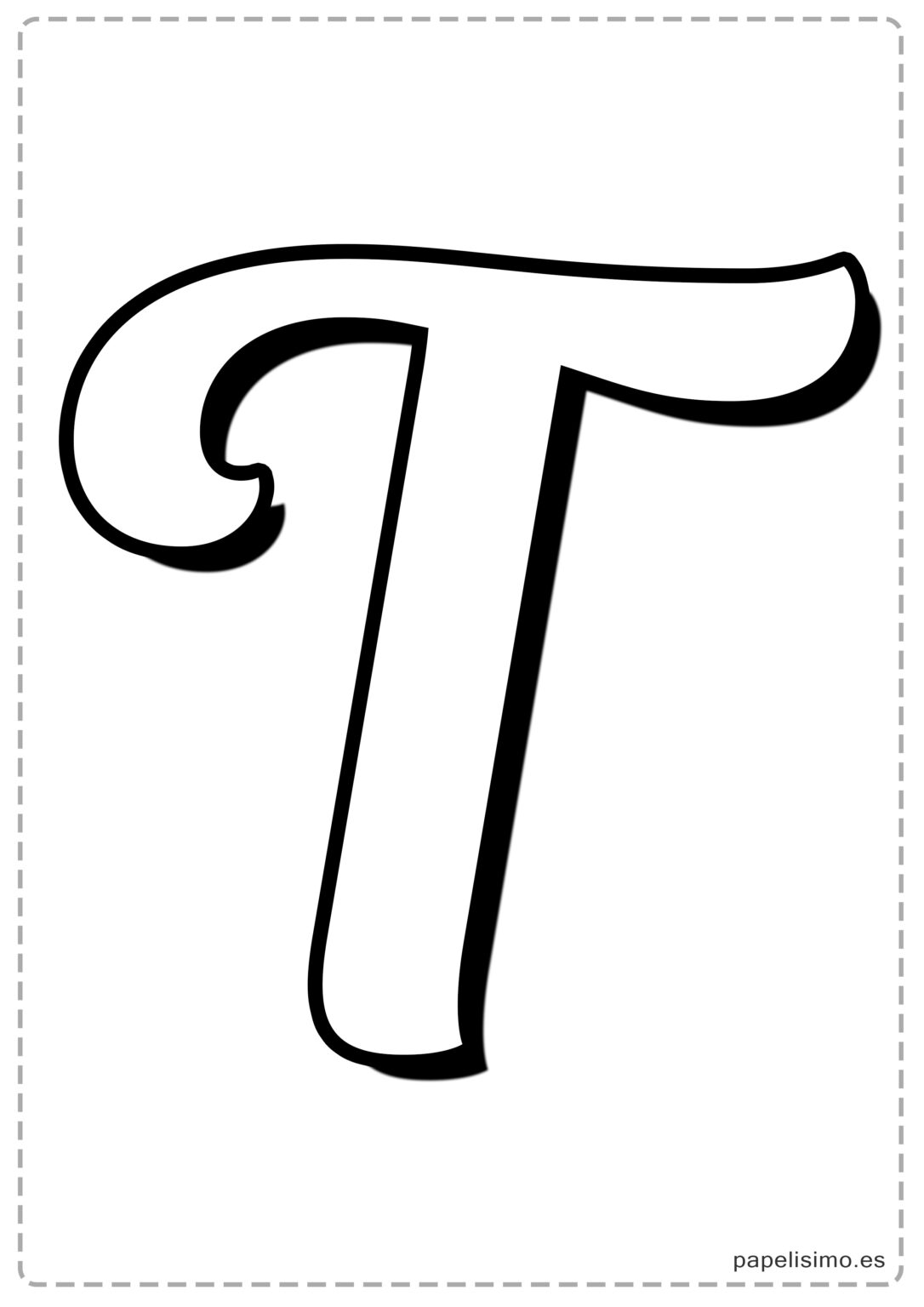 T-Abecedario-letras-grandes-imprimir-mayusculas-Cursiva-Caligrafica ...