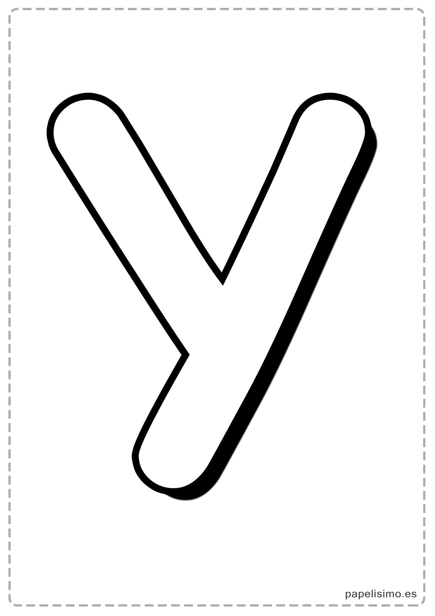 Y-Abecedario-letras-grandes-imprimir-mayusculas-Comic - Papelisimo