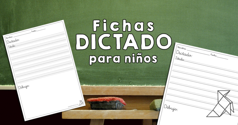 Fichas de dictado para niños para imprimir - Papelisimo