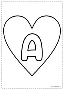 A-Abecedario-letras-imprimir-colorear-corazon - Papelisimo