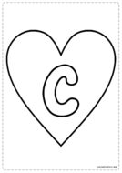 Letras con corazones para imprimir - Papelisimo