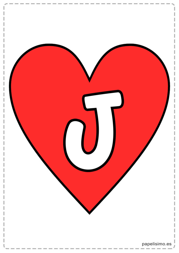 J-Abecedario-letras-imprimir-corazon-rojo - Papelisimo