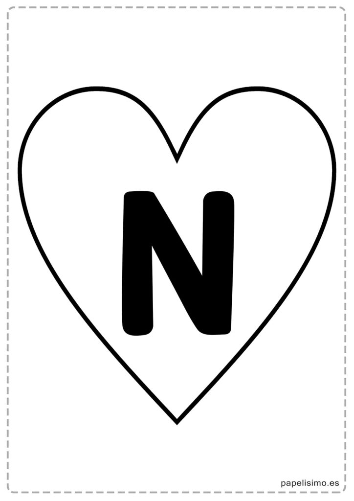N-Abecedario-letras-imprimir-corazon-negro - Papelisimo