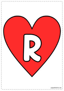 R-Abecedario-letras-grandes-imprimir-corazon-rojo - Papelisimo