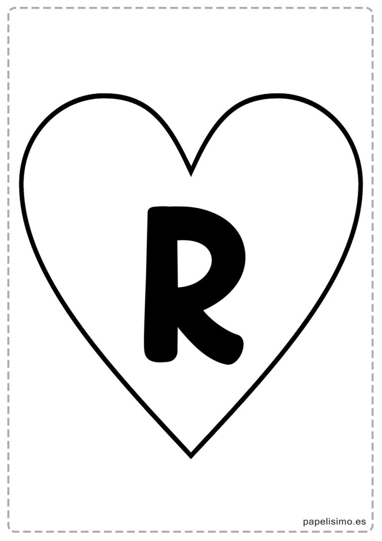 R-Abecedario-letras-imprimir-corazon-negro - Papelisimo