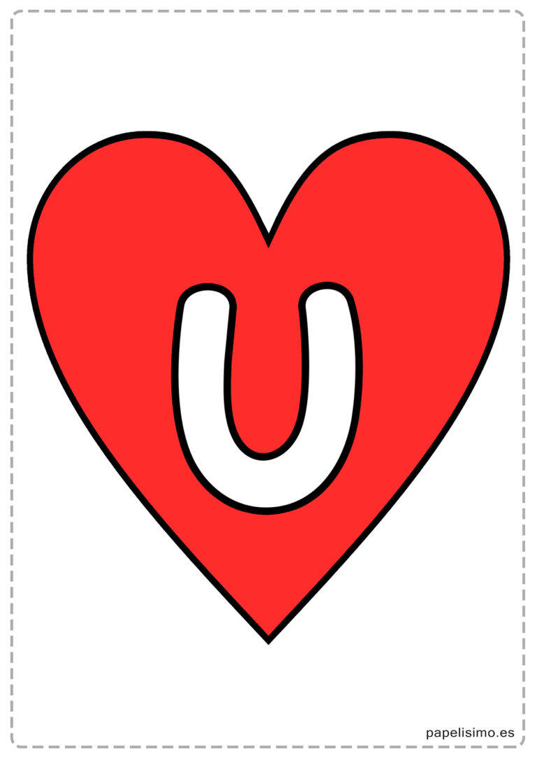U-Abecedario-letras-imprimir-corazon-rojo - Papelisimo