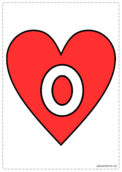 Números con corazones para imprimir - Papelisimo