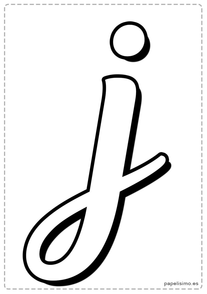 J-letra-imprimir-minuscula-cursiva-caligrafica - Papelisimo