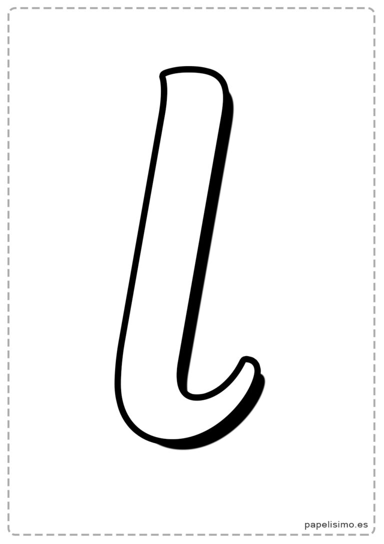 L-letra-imprimir-minuscula-cursiva-caligrafica - Papelisimo