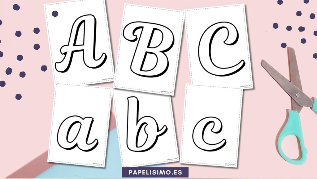 Abecedario letras cursivas para imprimir - Papelisimo