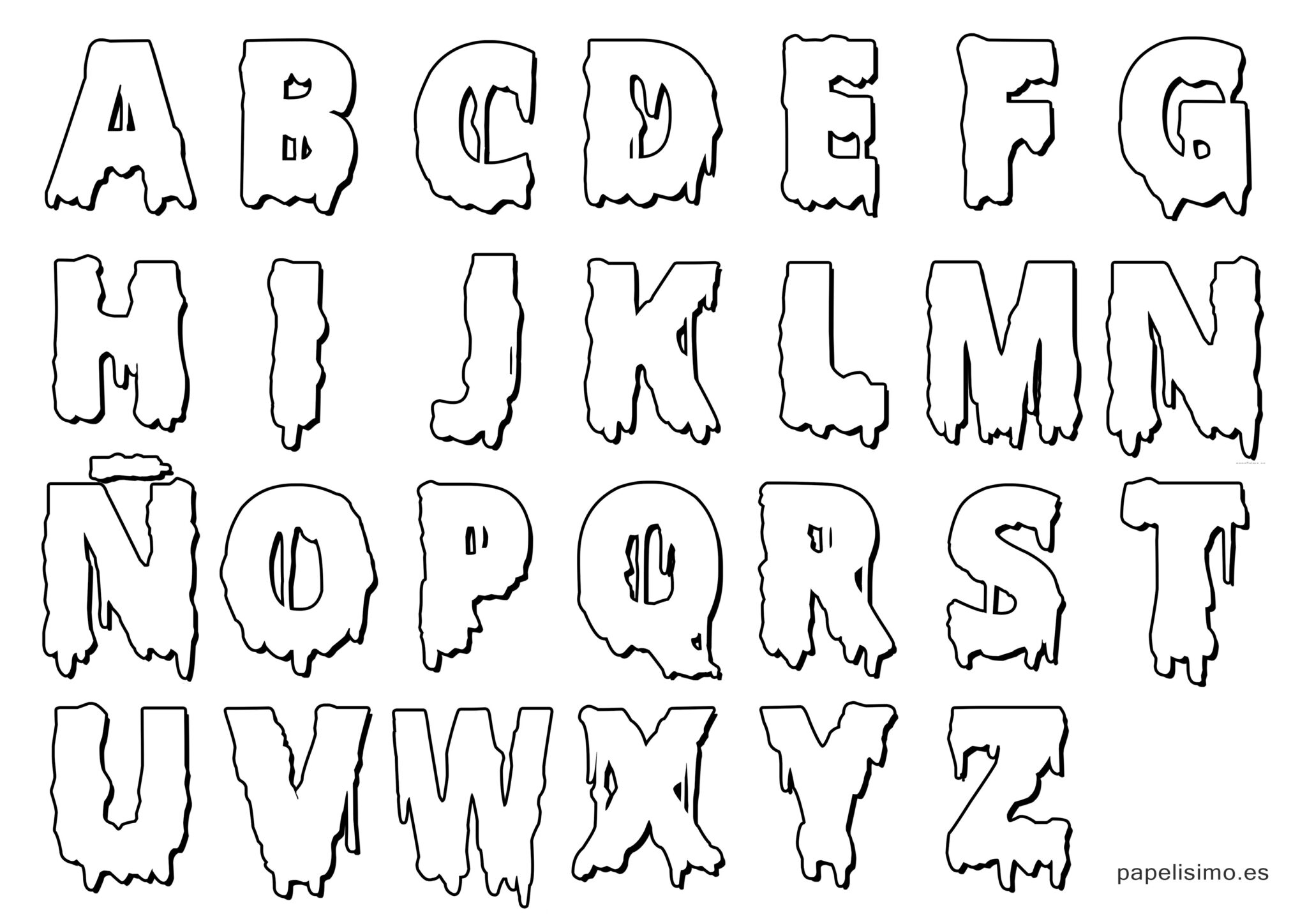 Abecedario-letras-Halloween-para-imprimir - Papelisimo