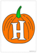 Letras Calabazas Halloween para imprimir - Papelisimo